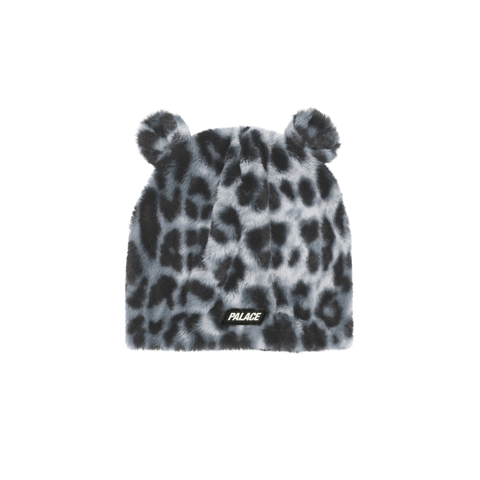 FURRY EARS NEIN CUFF BEANIE SNOW LEOPARD - PalaceCommunity