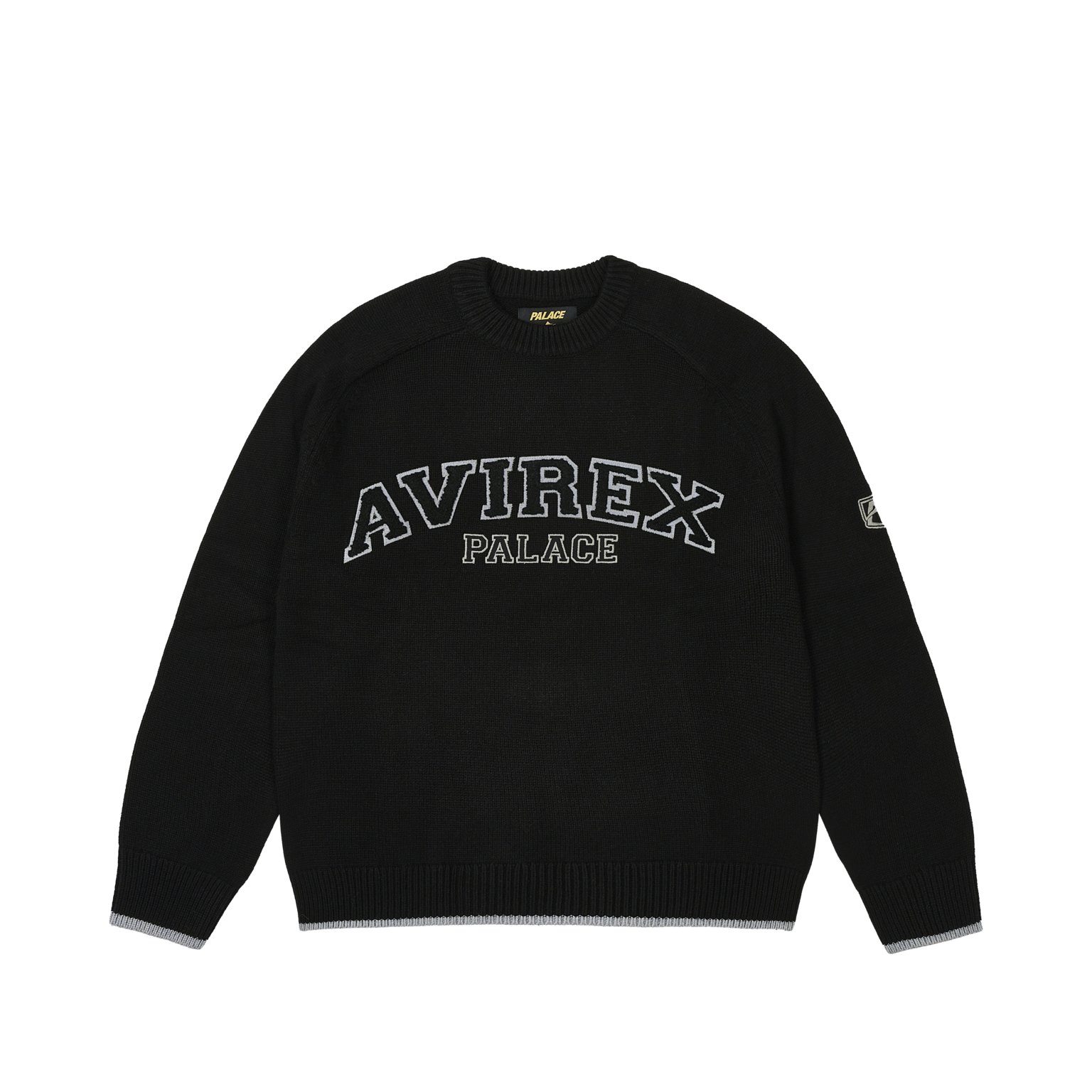 PALACE AVIREX KNIT BLACK - Winter 2024 - PalaceCommunity