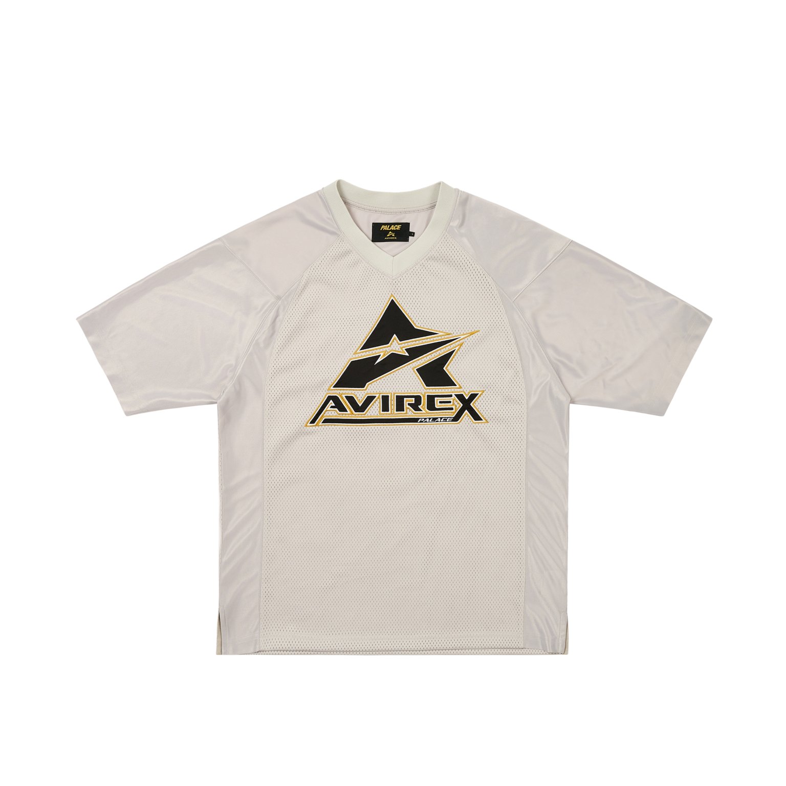 PALACE AVIREX MESH JERSEY SILVER - PalaceCommunity