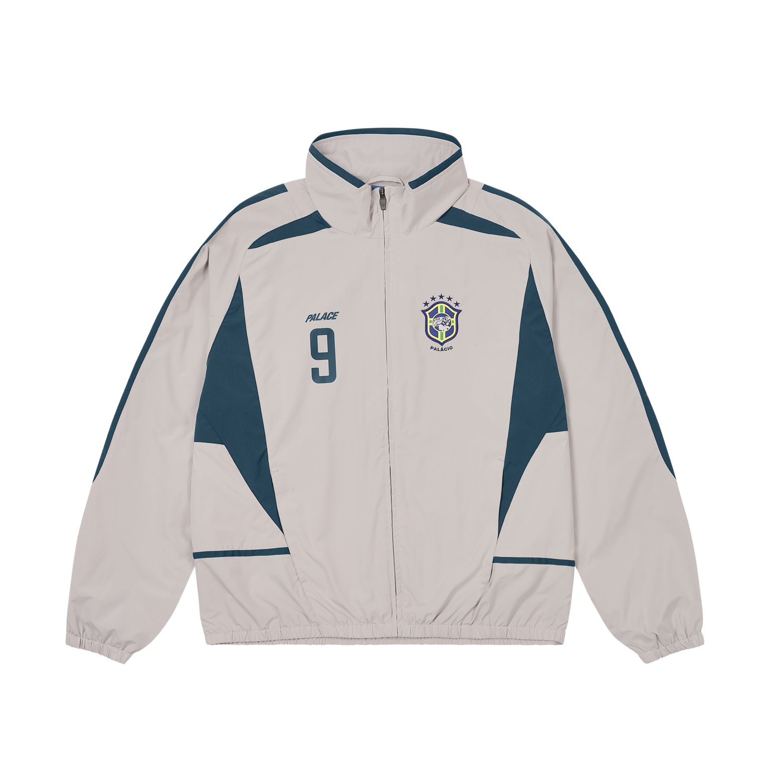 PRO TEAM 02 SHELL JACKET LIGHT GREY - PalaceCommunity