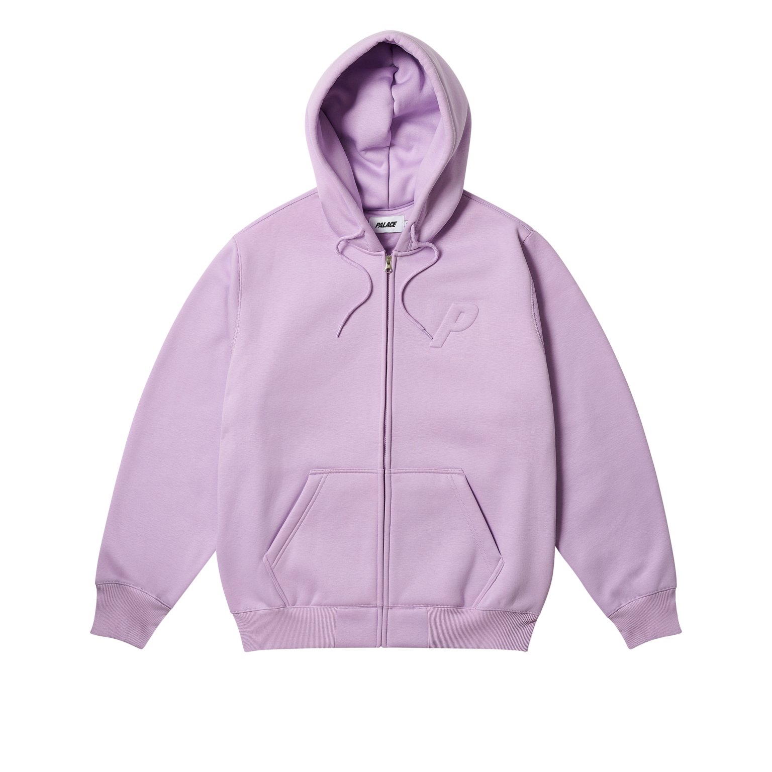 THERMAL EMBOSSED P3 ZIP HOOD PASTEL PURPLE - PalaceCommunity