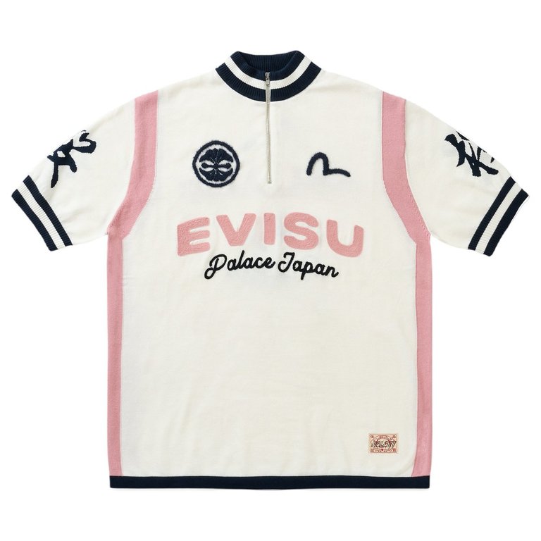 PALACE EVISU CYCLE KNIT OFF WHITE - Palace Evisu V - Palace
